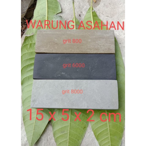 Jual batu asah alam satu set isi tiga biji ukuran batu 15x5x2cm ...