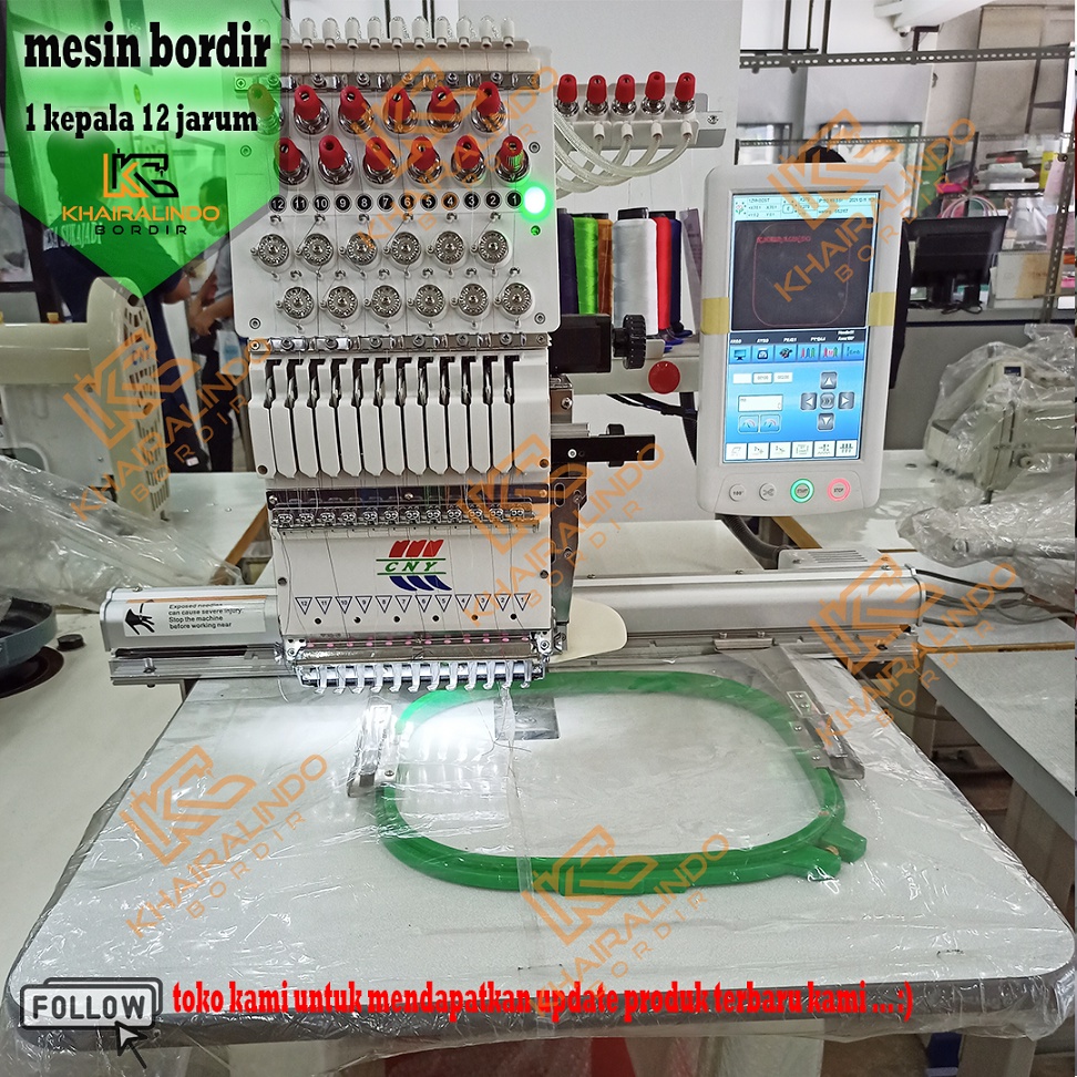 Jual mesin bordir komputer CNY 1 kepala 12 jarum 360x530 | Shopee Indonesia