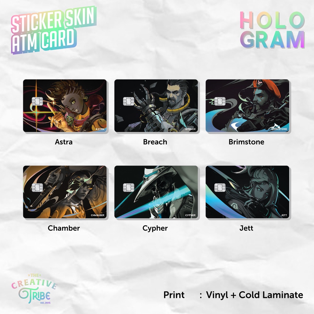 Jual Valorant - Sticker Skin Card HOLOGRAM - Astra Breach Brimstone ...