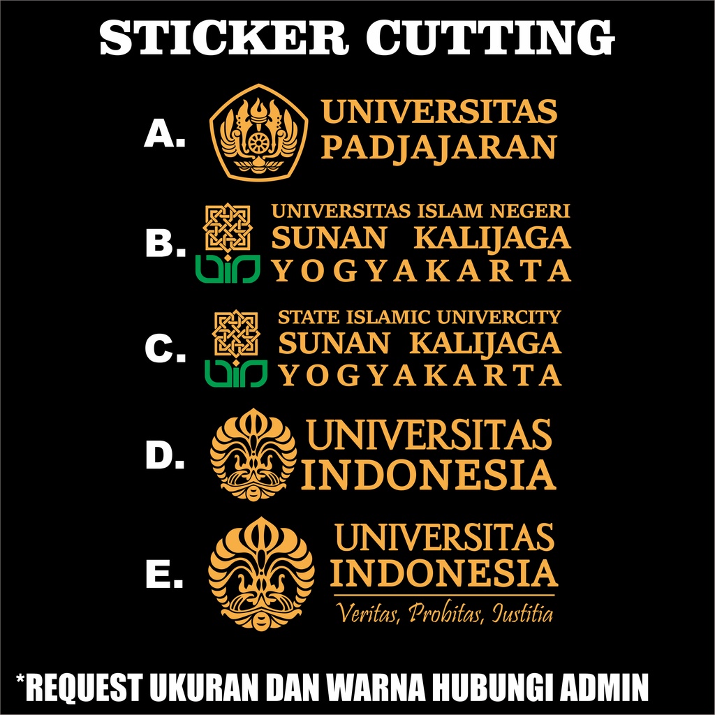 Jual Stiker Sticker Universitas di Indonesia - Universitas Padjajaran ...