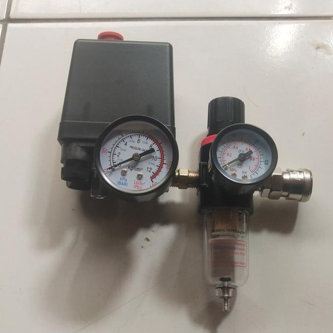 Jual Paket Set Regulator Filter Angin+Pressure Switch Otomatis ...