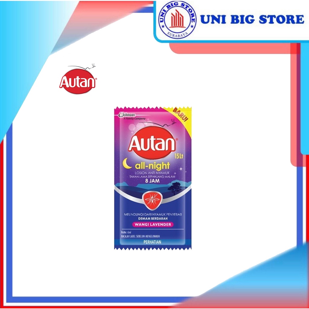 Jual Autan Lotion Anti Nyamuk All Night 6 ml 12 Sachets | Shopee Indonesia