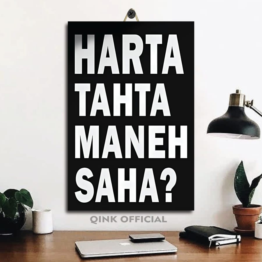 Jual 21-27 PAJANGAN RUANG BESAR QUOTE SUNDA BUHUN 20X30 DOF94/4LUGN ...