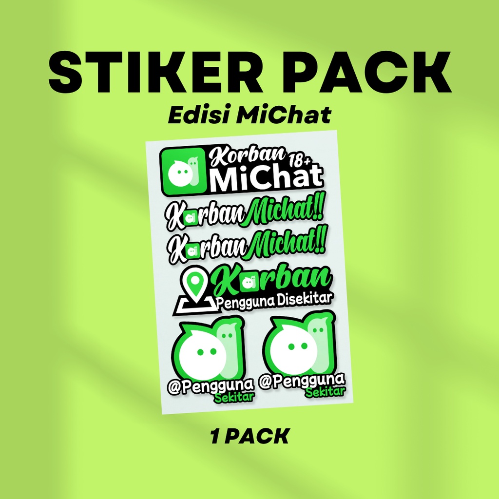 Jual Stiker Michat / Edisi Michat ( Stiker Pack ) | SUN PRINTING ...