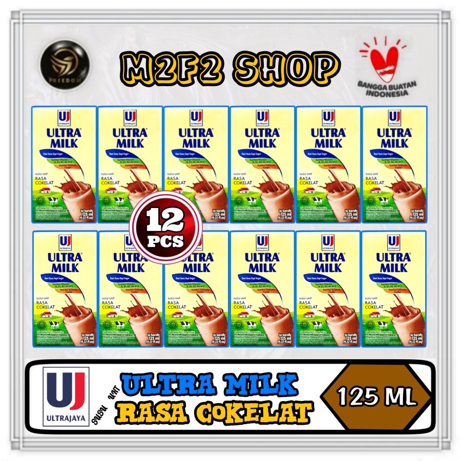 Jual Susu Ultra Milk Mini Kotak UHT Rasa Cokelat | Chocolate - 125 ml (Kemasan 12 Pcs) | Shopee ...