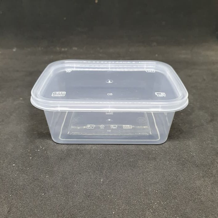 Jual THINWALL 200ML RECTANGLE / BOX FOOD CONTAINER KOTAK MAKAN PLASTIK 200 ML | Shopee Indonesia
