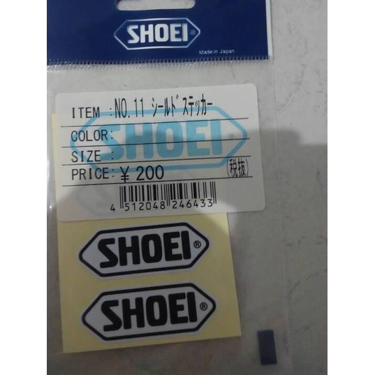 Jual Sticker Shoei Original kecil ( visor ) | Shopee Indonesia