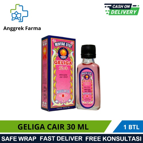 Jual GELIGA CAIR 30 ML/MINYAK OTOT GELIGA/MEREDAKAN RASA NYERI OTOT ...