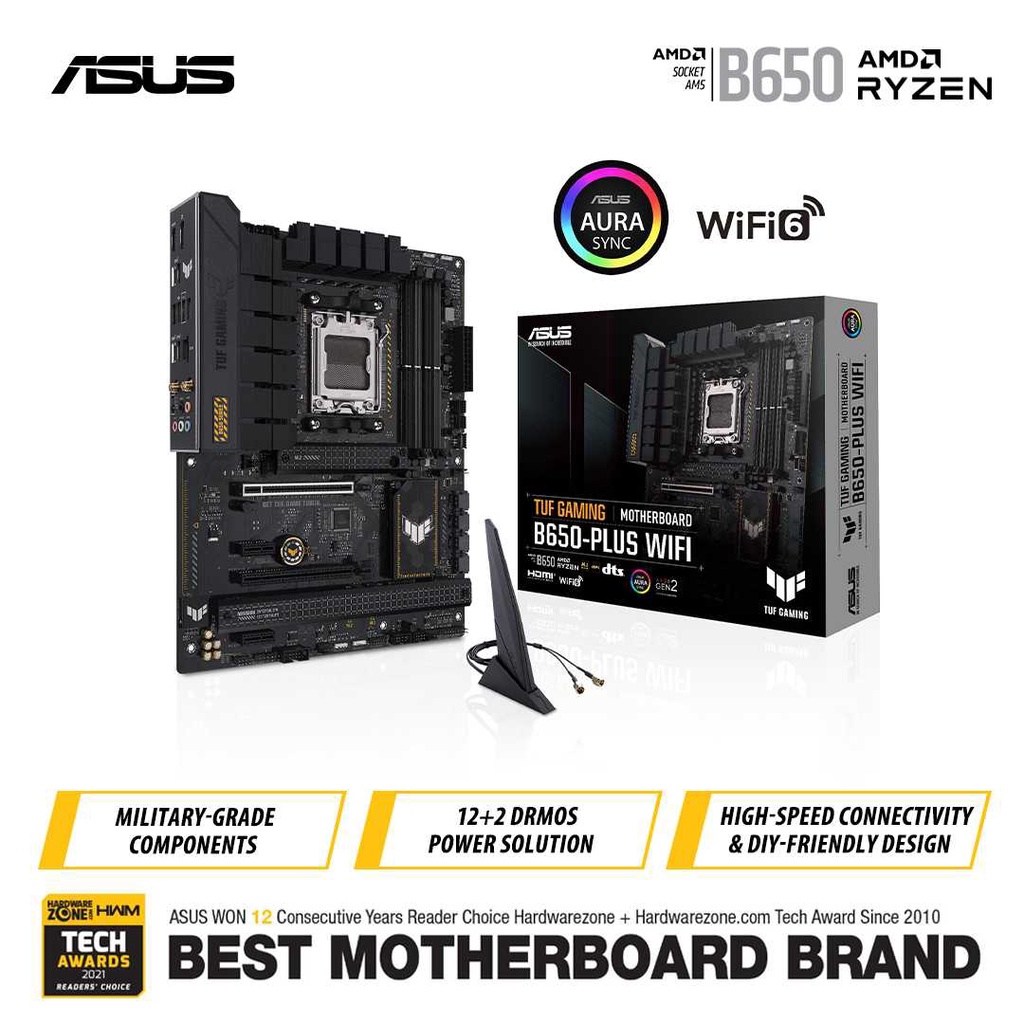 Jual ASUS TUF GAMING B650-PLUS WIFI AMD B650 ATX Motherboard | Shopee ...