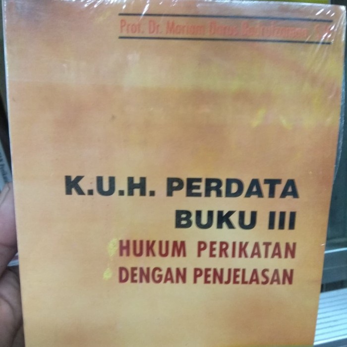 Jual Buku Hukum Kuh Perdata Buku Iii Hukum Perikatan Dengan Penjelasan ...