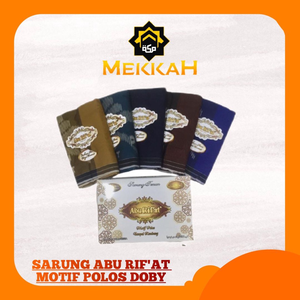 Jual SARUNG ABU RIFAT MOTIF POLOS DOBY / MADE IN INDONESIA | Shopee ...