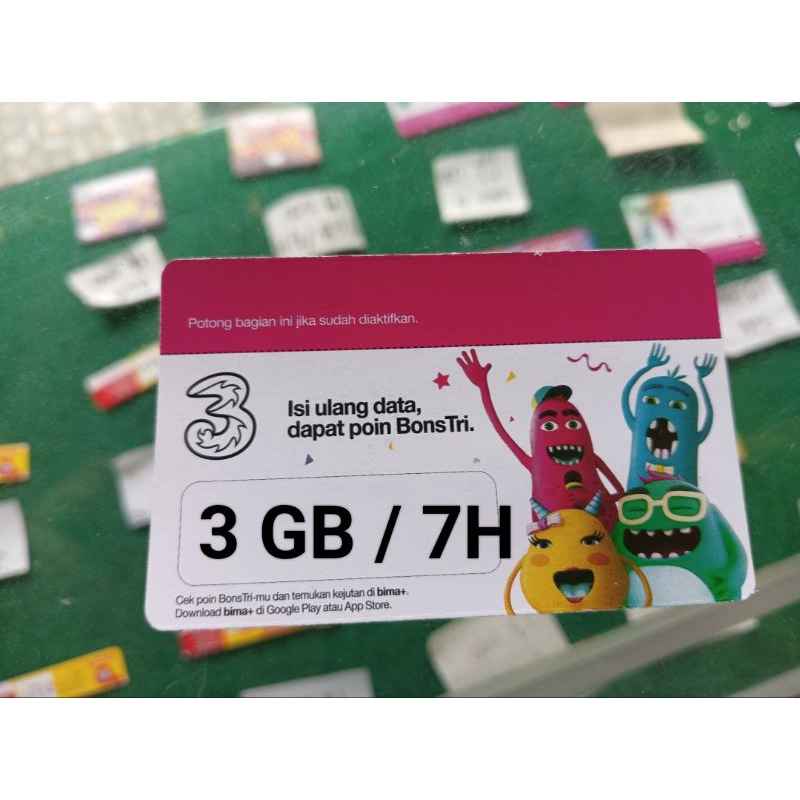 Jual Voucher Internet Tri 3 GB (7h) | Shopee Indonesia