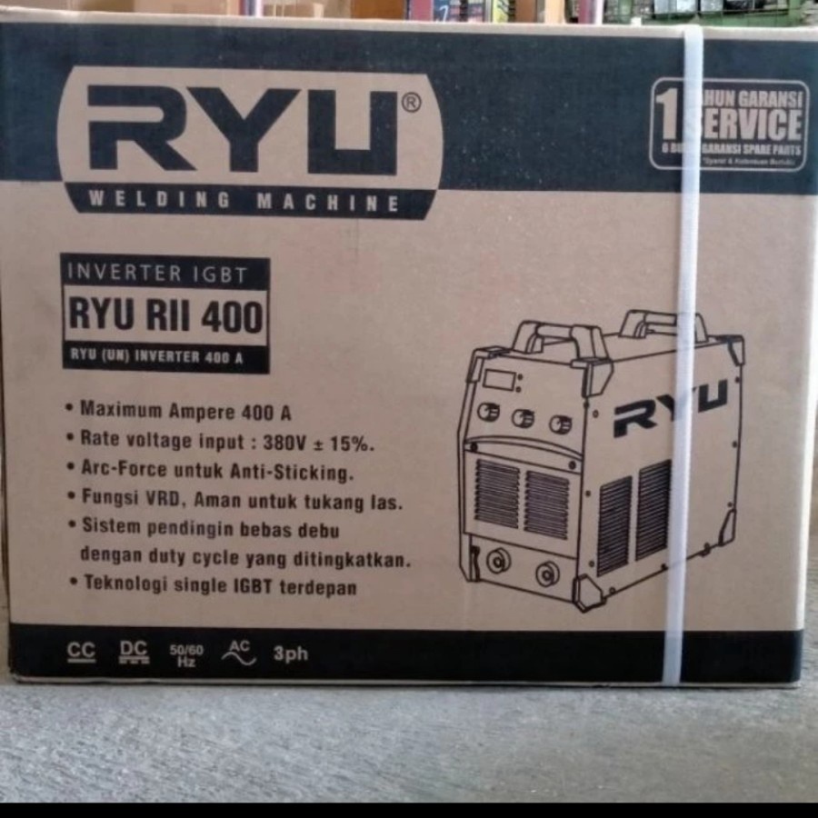 Jual MESIN LAS 3 PHASE 3 PAS 400 AMPER TRAFO LAS RYU 400 A INVERTER ...