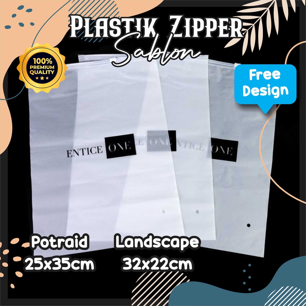 Jual Plastik Zipper Sablon Custom, Plastik Zipper Hijab, Plastik Zipper ...