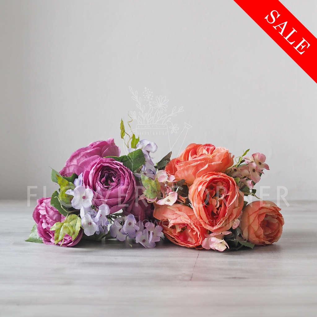 Jual Bunga Artificial Ranunculus Hydrangea Mini Group (70280) | Shopee ...