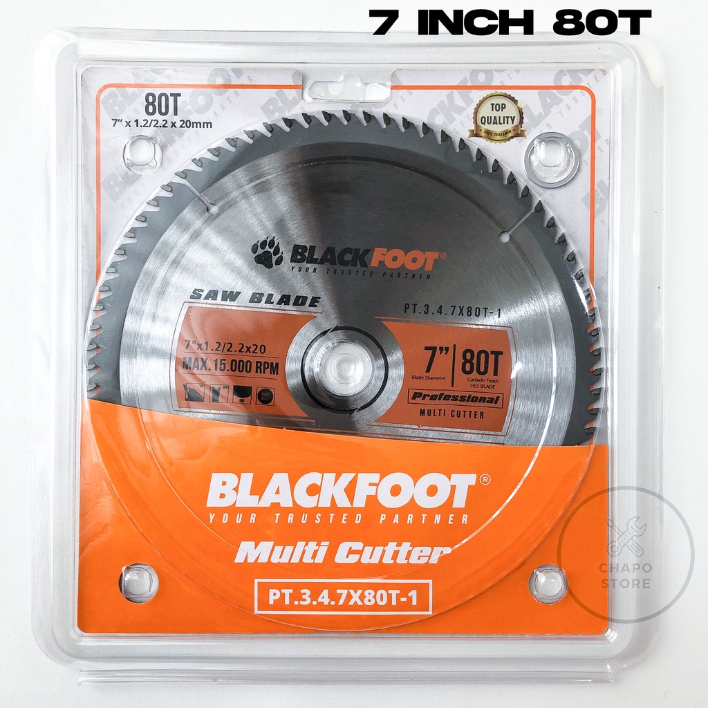 Jual Blackfoot circular saw blade 7" inch 80t mata gerinda gergaji ...