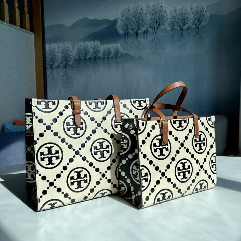 Jual Tory Burch Classic T Monogram Tote Bag original tb authentic tote ...