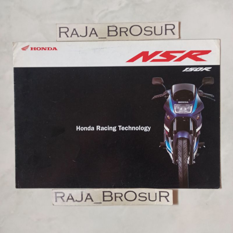 Jual Poster brosur katalog leaflet jadul lawas Honda NSR 150 R/NSR 150R/NSR150 6Speed 2Tak 2T ...