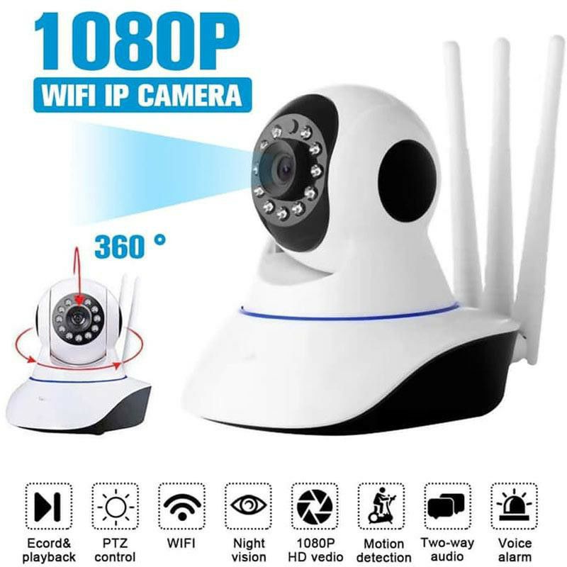 Jual CCTV 3 Antena V380 IPCAM Wifi Smart CCTV Camera Indoor CCTV ...