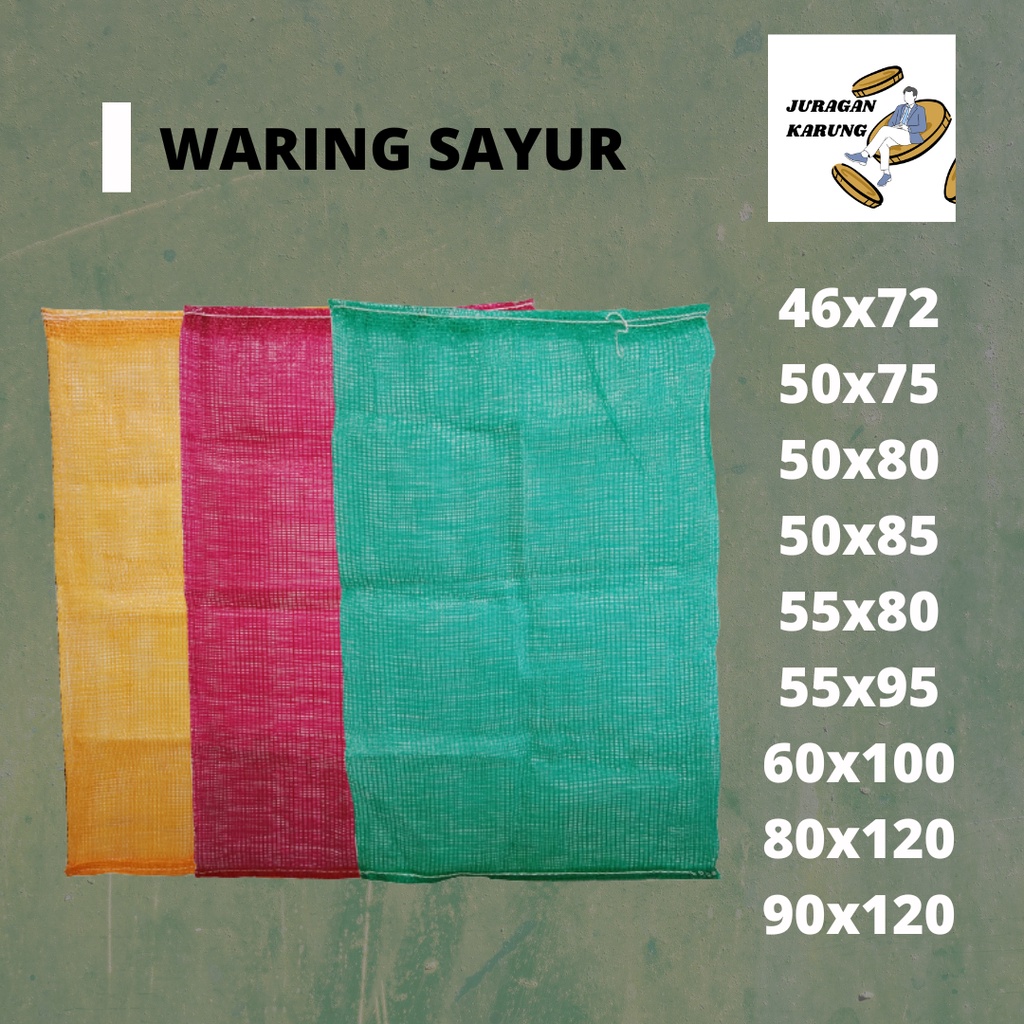 Jual Waring Sayur 80cm X 120cm Karung Sayur TOP TERMURAH JAKARTA Hijau ...