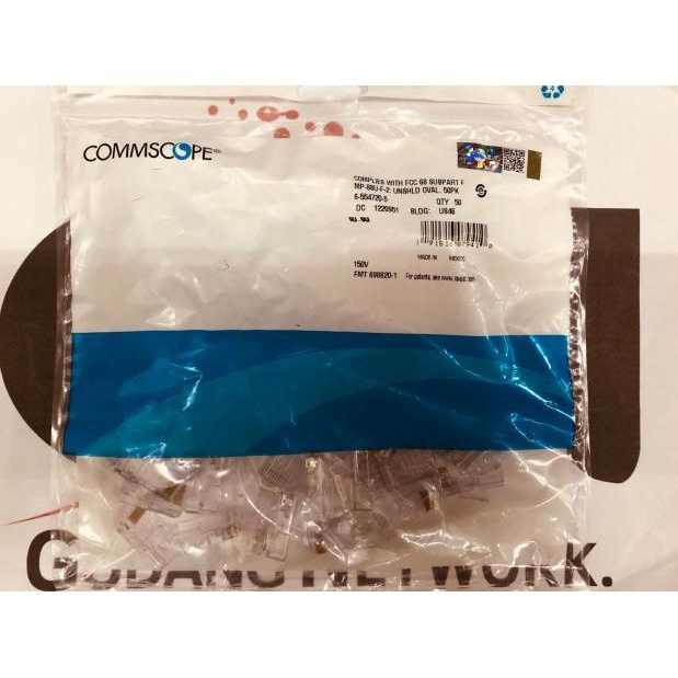 Jual AMP Commscope Connector RJ45 Cat5 RJ-45 Cat.5e Original | Shopee ...