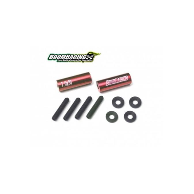 Jual Boom Racing Threaded Aluminum Link Pipe Rod 7X20Mm (2 Pcs) Red ...