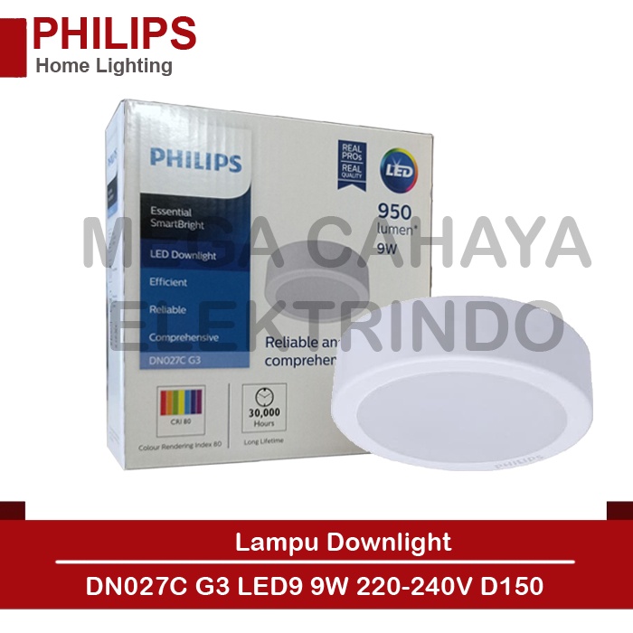 Jual PHILIPS Downlight DN027C G3 LED9 - 9W | Shopee Indonesia