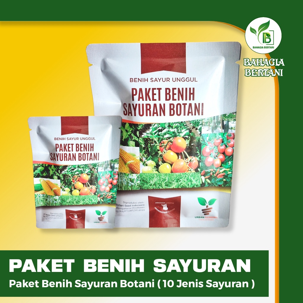 Jual PAKET BENIH SAYURAN | Paket Benih Sayuran Botani Isi 10 Jenis ...