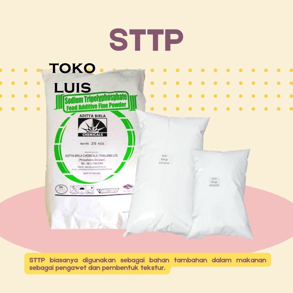 Jual STTP /STPP (Sodium Tripolyphosphate) Pengenyal Bakso,Mie | Shopee Indonesia
