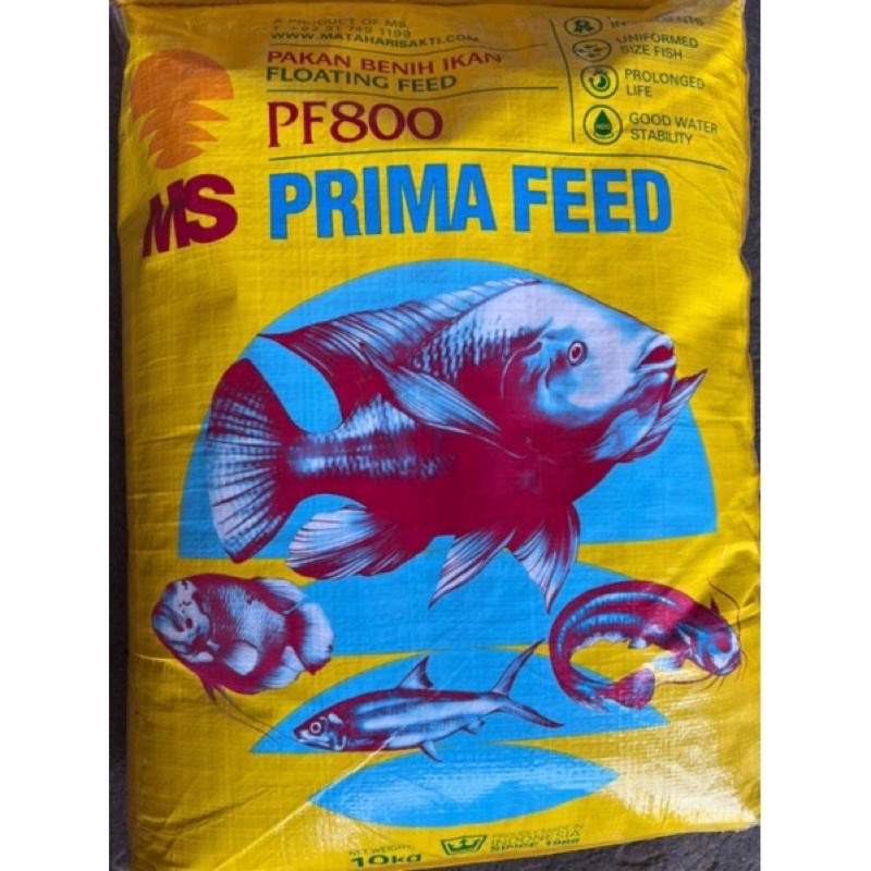 Jual Prima Feed 800 / PF 800 kemasan 10Kg | Shopee Indonesia