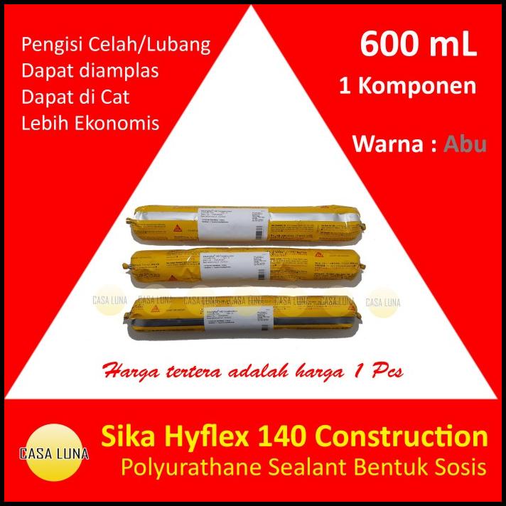 Jual Sika Hyflex 140 Construction Grey Sealant Sosis 600 Ml | Shopee Indonesia