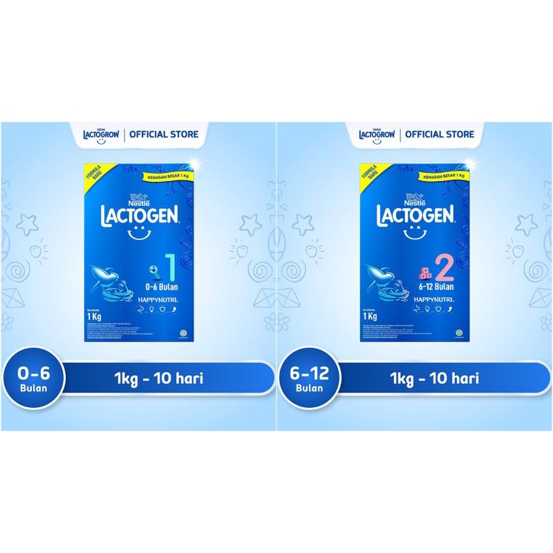 Jual LACTOGEN 1 DAN 2 1KG | Shopee Indonesia