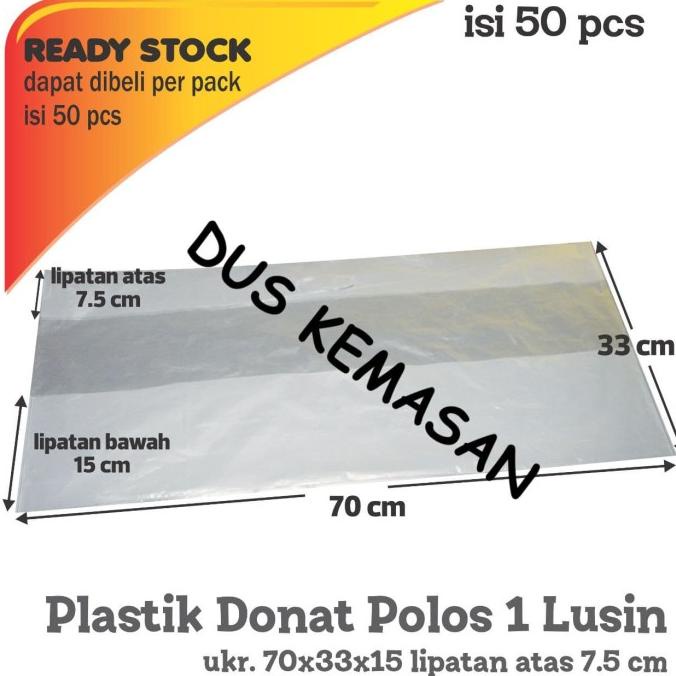 Jual Kantong Plastik Donat Isi 12 ukuran 70 X 33 CM 1 pack isi 50 pcs ...