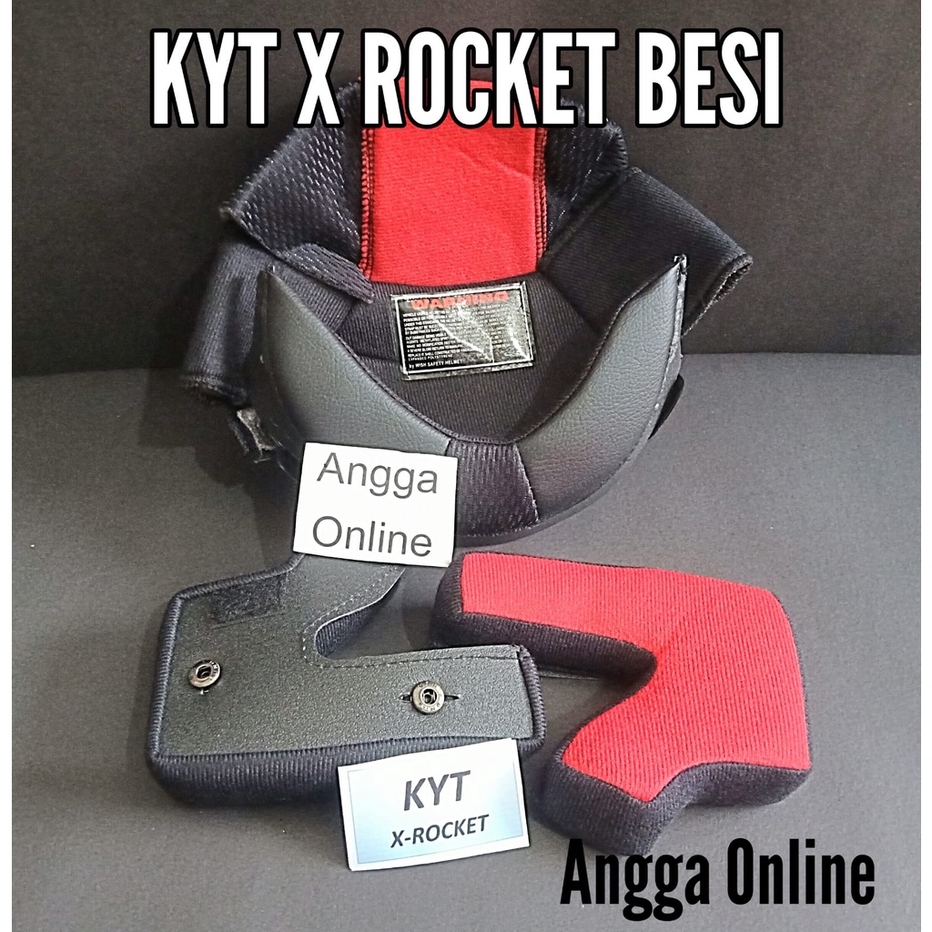 Jual PREMIUM Busa Helm KYT XRocket Besi, Busa Helm KYT X Rocket Kancing Besi | Shopee Indonesia