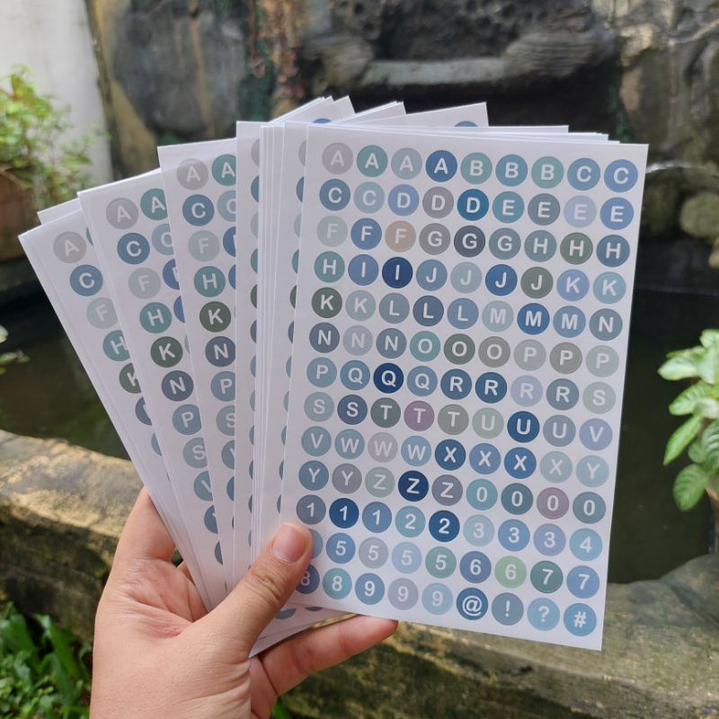 Jual Stiker Dot Alphabet Huruf vol.2 | Shopee Indonesia