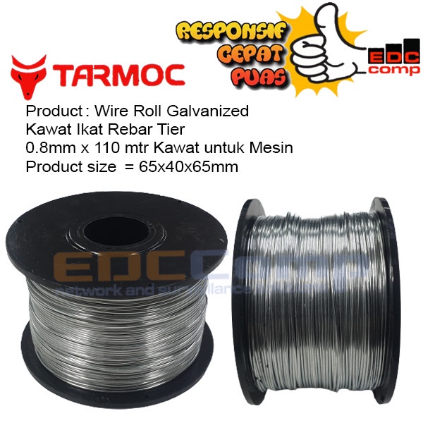 Jual Wire Roll Galvanized|Kawat Ikat Rebar Tier 0.8mm x 110 mtr Kawat ...