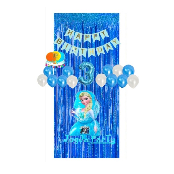 Jual dekorasi ulang tahun frozen dekorasi ultah balon karakter frozen ...