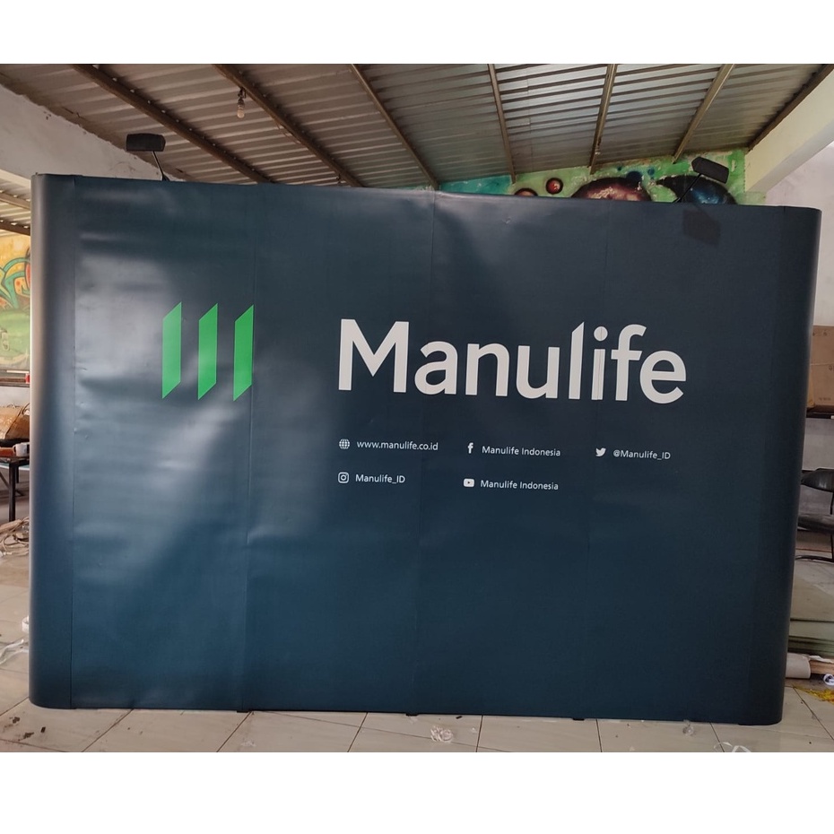 Jual Backwall Portable / Backwall Backdrop Pameran Include Printing ...