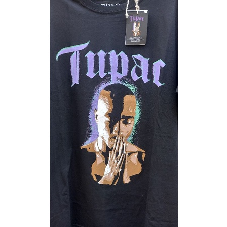 Jual T shrit PULL&BEAR collab TUPAC | Shopee Indonesia