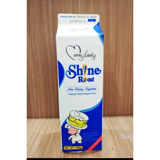 Jual Shine road no dairy whipping cream whip topping nabati Mery lady ...