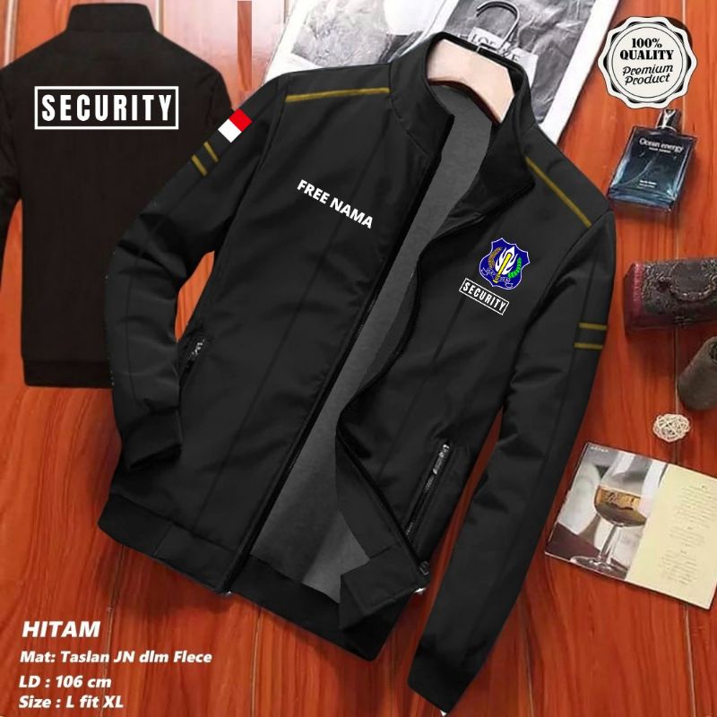 Jual JAKET SECURITY SATPAM SABLON KEREN FREE NAMA MODEL TERBARU 2024 ...