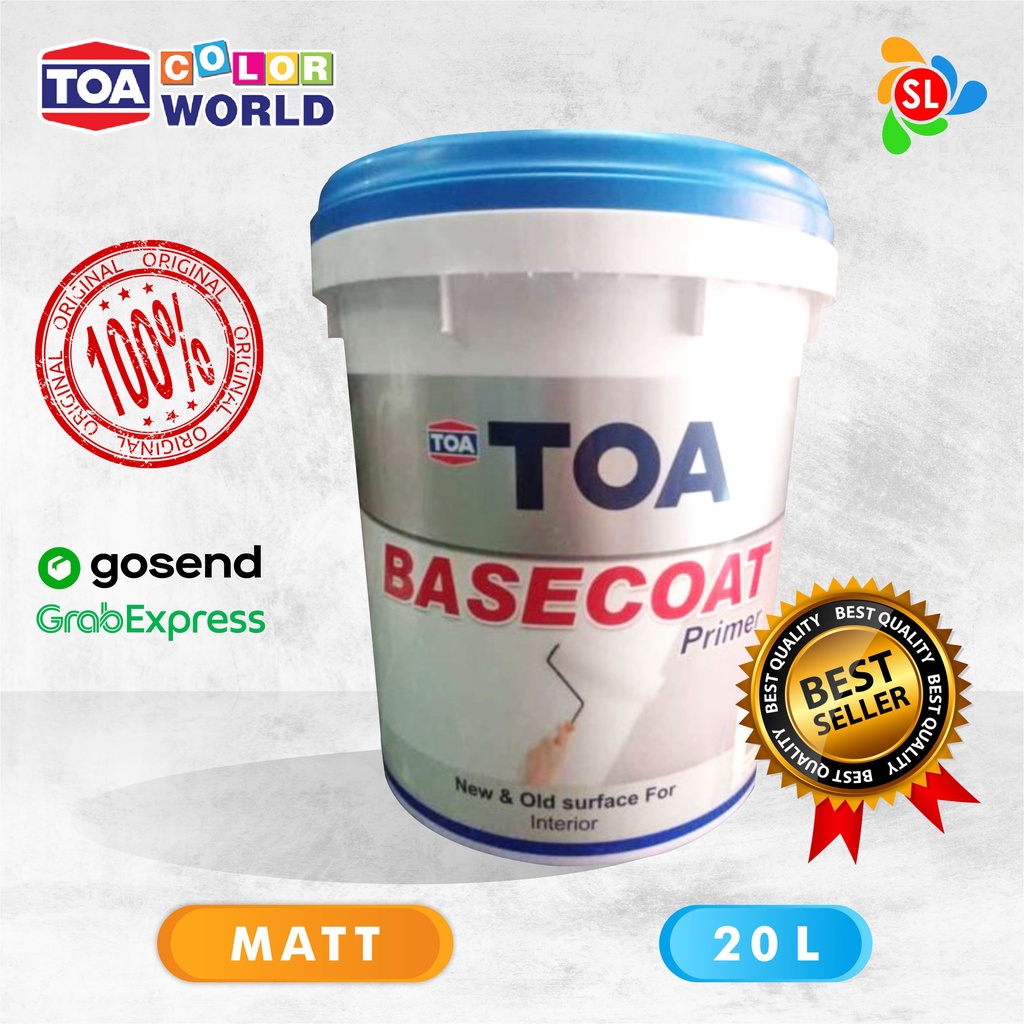 Jual Cat Dinding / Tembok Dasar Toa Basecoat Primer 20 Liter Matt ...