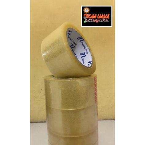 Jual Isolasi lakban nawa tape/star tape 100 YARD 48mm bening | Shopee Indonesia
