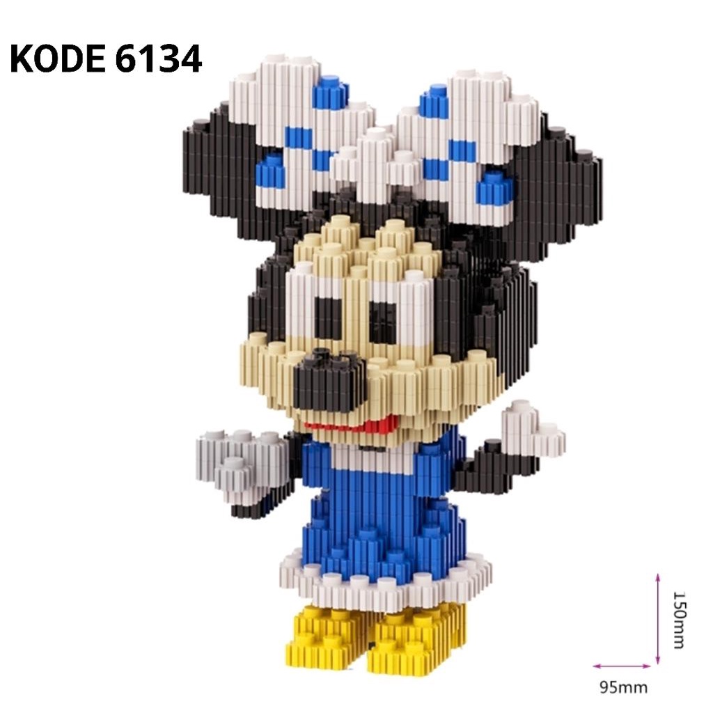 Jual Nano Block Mickey Mouse Series Building Block Mini Mainan Edukasi ...