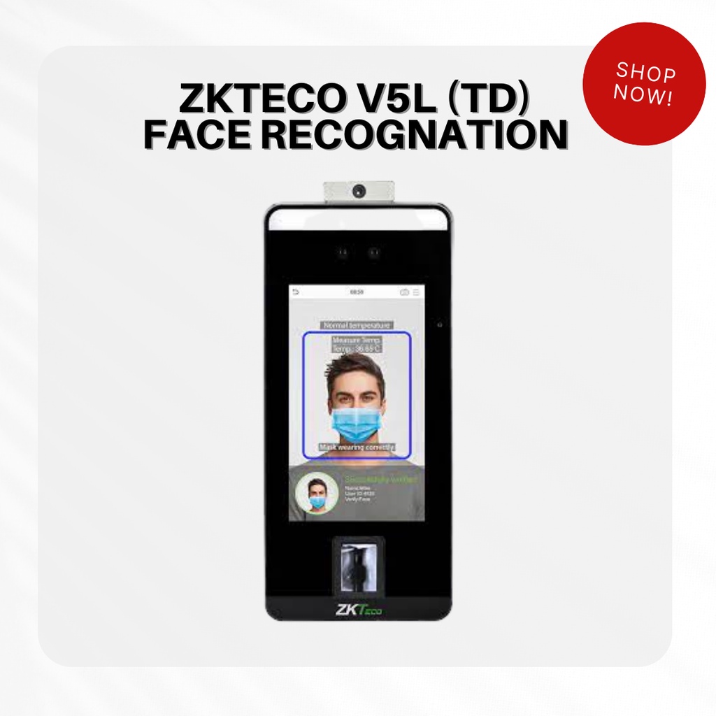 Jual ZKTECO V5L TD FACE RECOGNATION/ ACCESS CONTROL/ MESIN ABSEN | Shopee Indonesia