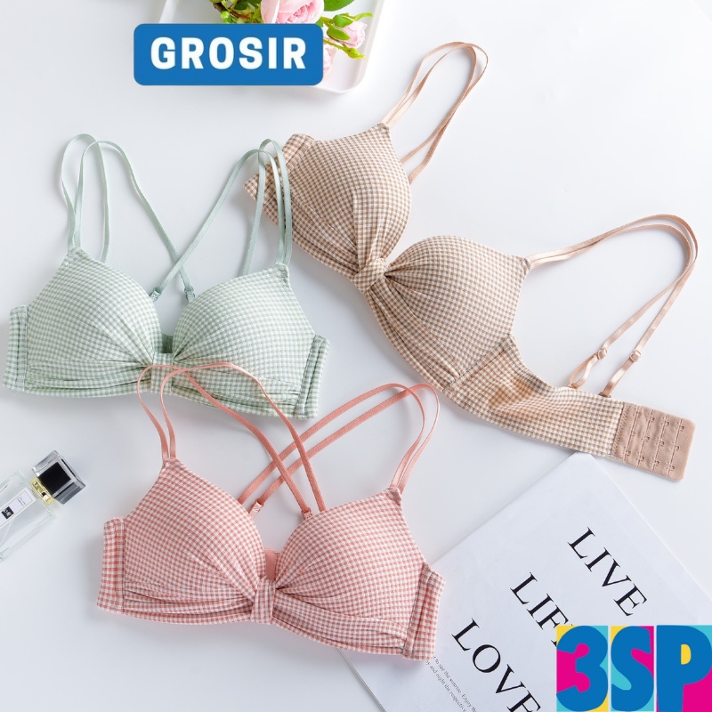Jual 3SP | UW55 Bra Pakaian Dalam Wanita Bra Seamless Jepang Sexy Tanpa ...