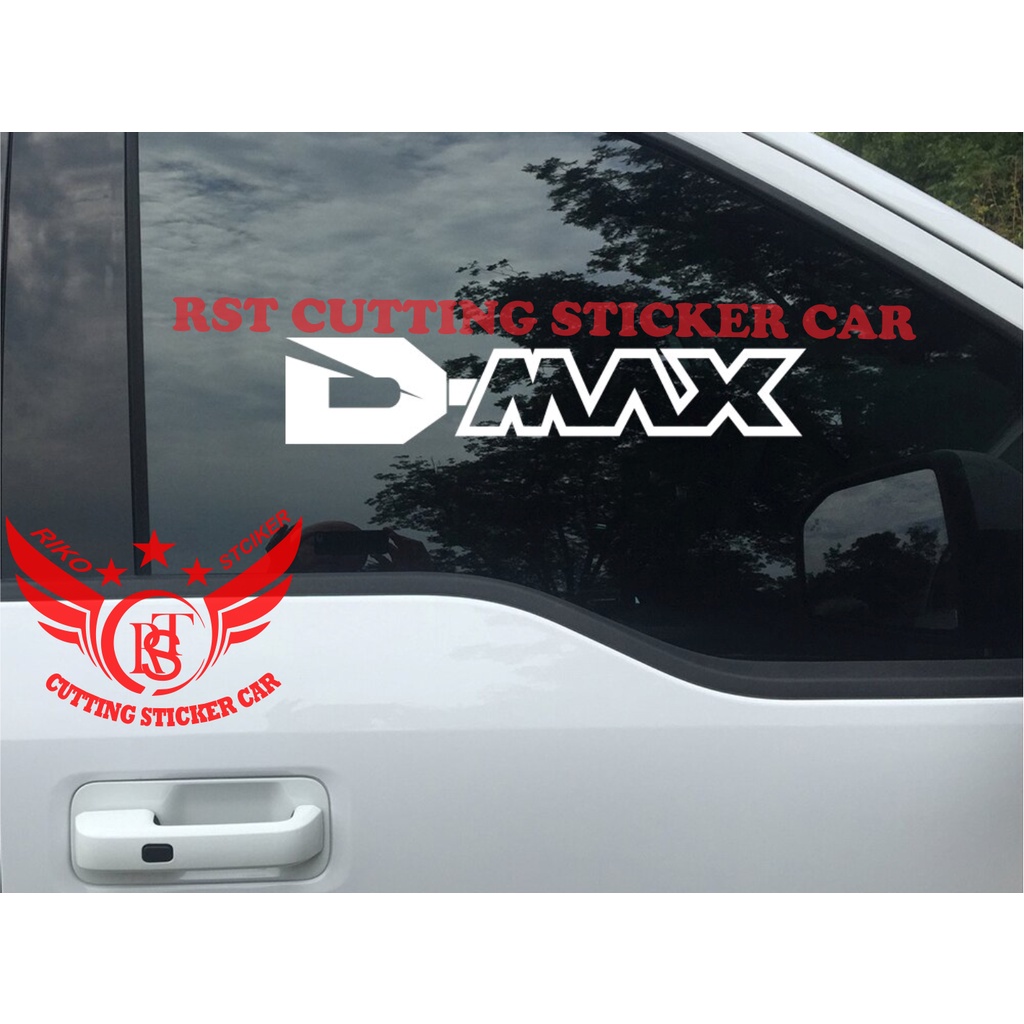 Jual cutting sticker tulisan d max sticker mobil hilux triton ranger ...