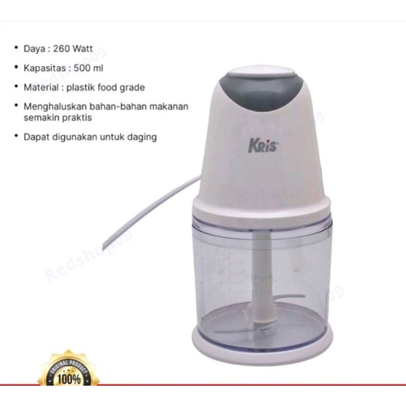 Jual Kris Mini Chopper 500 Ml/Mini Chopper/alat penggiling bumbu ...