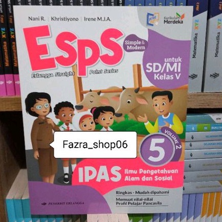 Jual NEW ESPS IPAS sd/mi kelas 5 volume 2 kurikulum merdeka erlangga | Shopee Indonesia