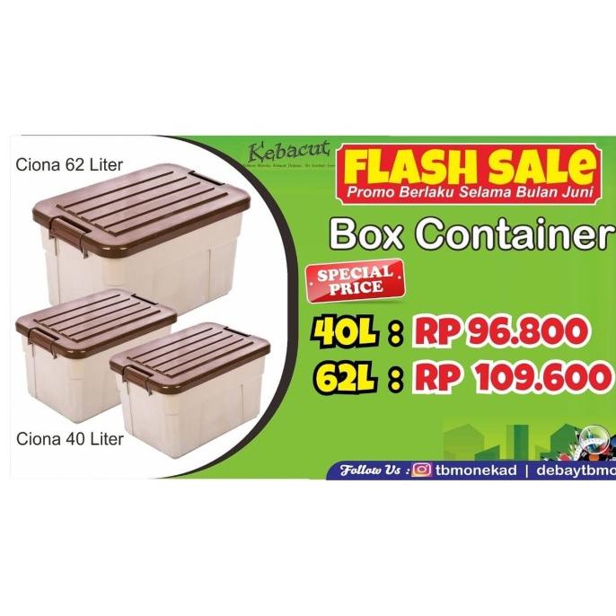 Jual Box Countainer Coklat 62 Liter | Shopee Indonesia
